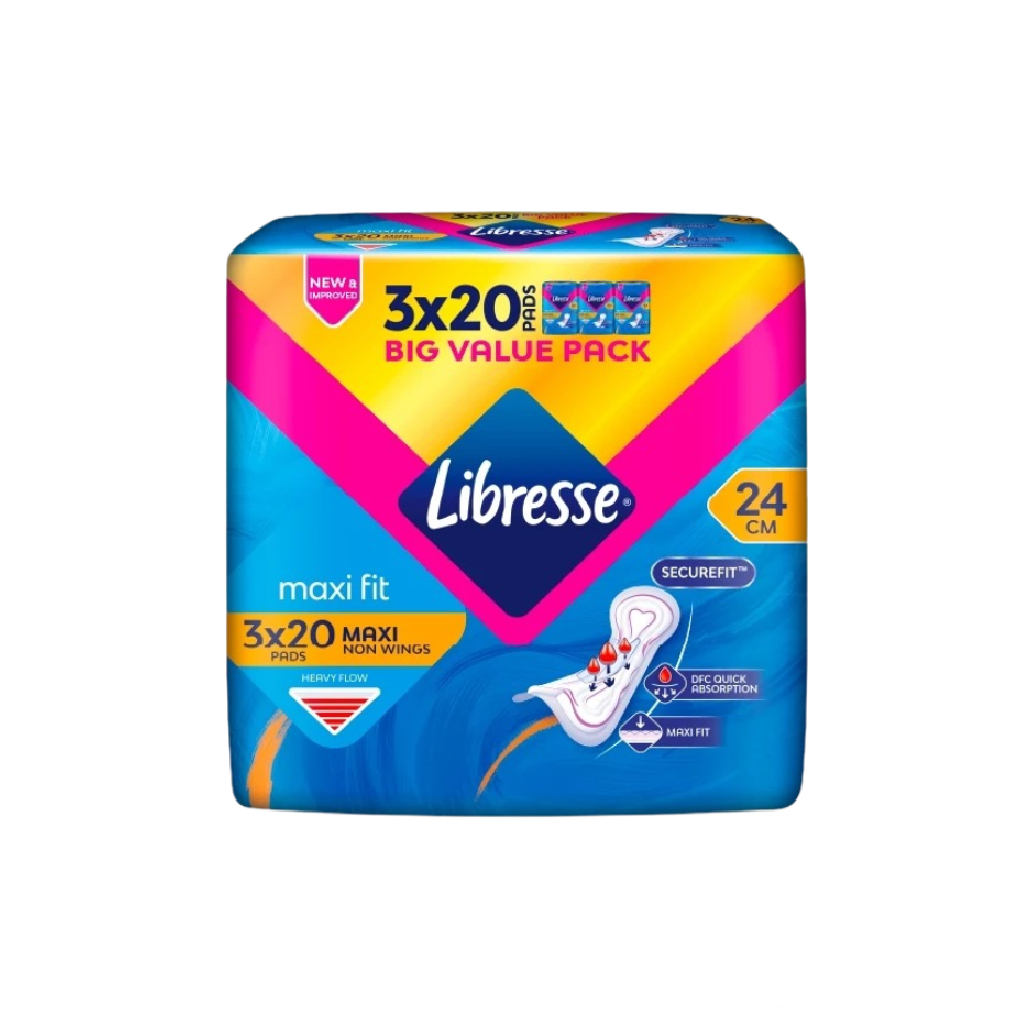 Libresse Maxi Non Wings 24cm (3 x 20 pads) | Shopee Malaysia