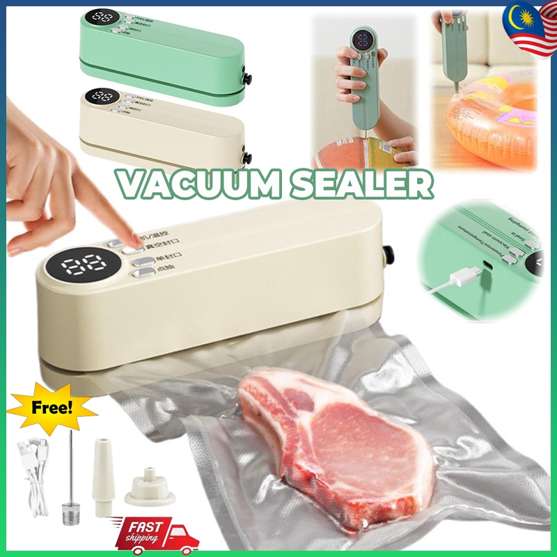 Vacuum Sealer Mini Wireless Dry Wet Vacuum Sealing Fresh Food Packing ...