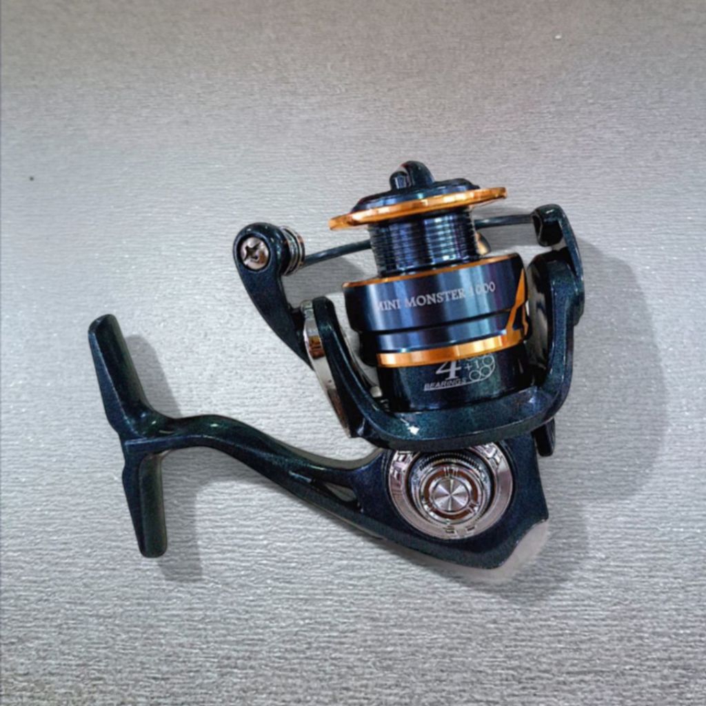 Ryobi Mini Monster Spinning Reel (800 Series/1000 Series) Max Drag 3kg ...