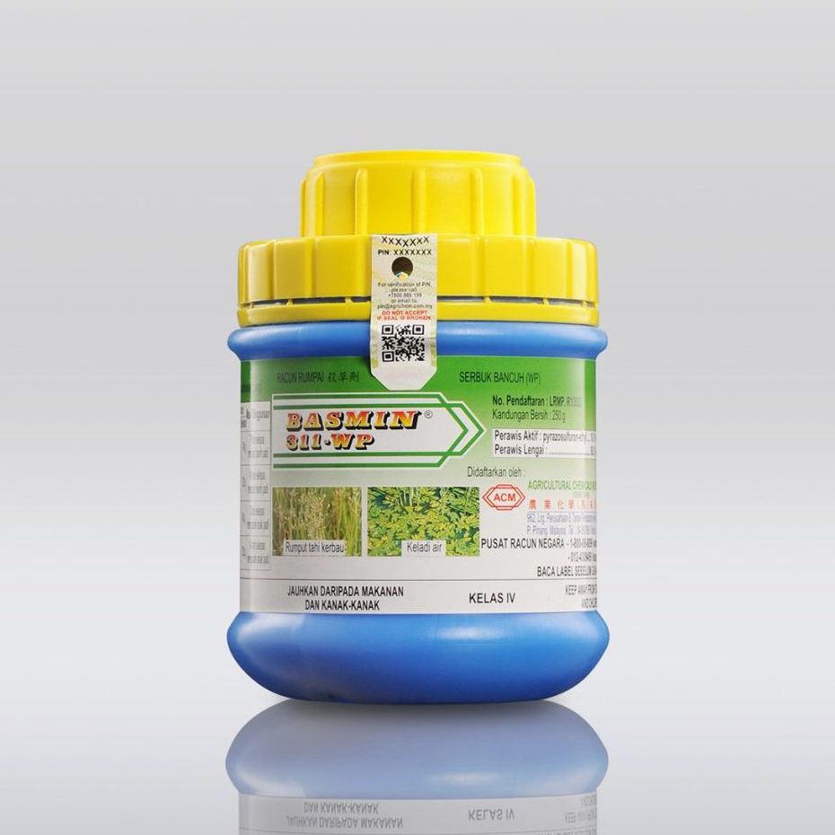 ORIGINAL 🔥Botol 250g BASMIN 311 WP ACM Racun Rumpai Dalam Padi Keladi ...