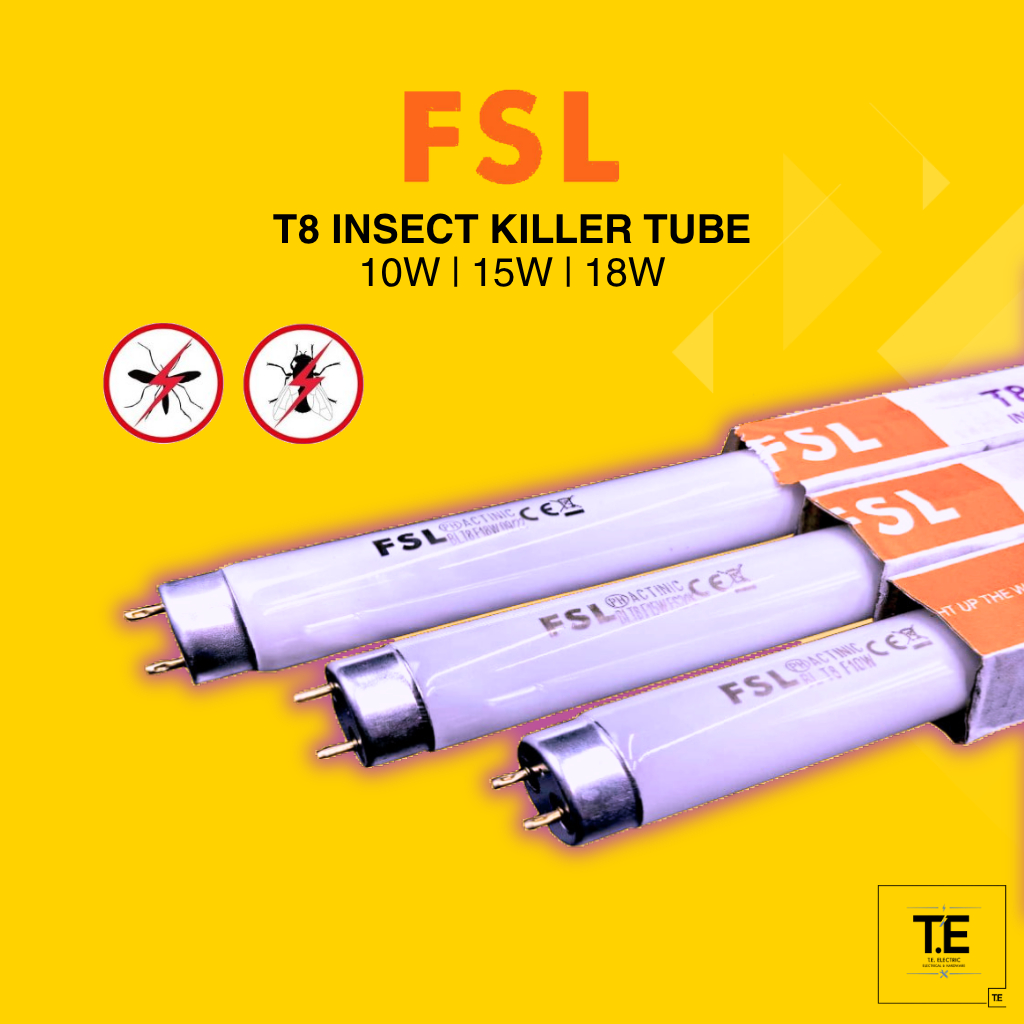 10W 15W 18W BLACK LIGHT | T8 INSECT KILLER TUBE | BL | FSL | Shopee Malaysia