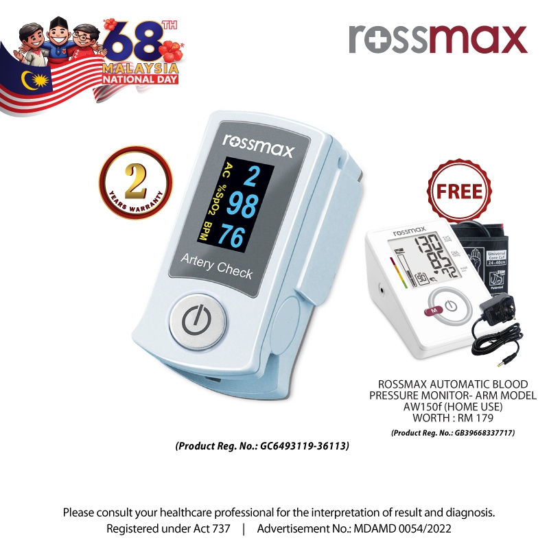 ROSSMAX Fingertip Pulse Oximeter With "ACT Model SB200 | Shopee Malaysia