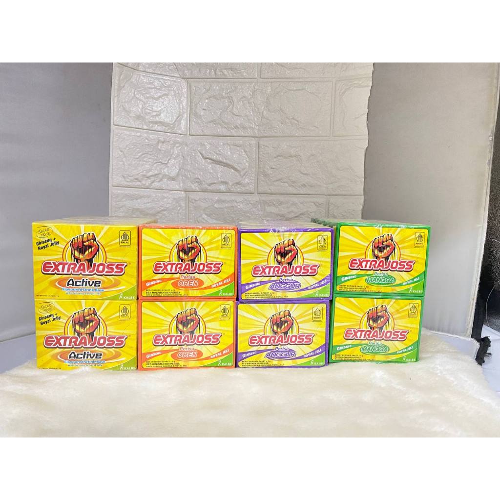 EXTRAJOSS ENERGY DRINK BUNDLE 10 BOX ACTIVE (ASLI) / ANGGUR / MANGGA ...