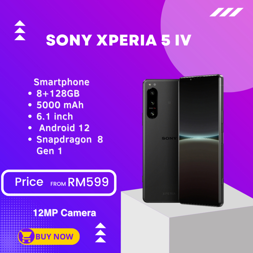 SONY XPERIA 5 IV (8GB+128GB) (100 %Original Used Set) | Shopee Malaysia