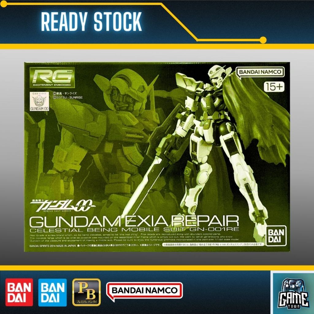 Premium Bandai RG 1/144 Gundam Exia Repair Parts Set for RG Gundam Exia ...