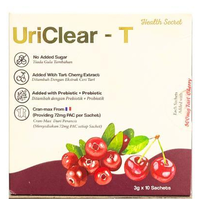 HEALTH SECRET URICLEAR-T 3G -10S(BOX0 [GOUT & UTI]/ KEPUTIHAN TART ...