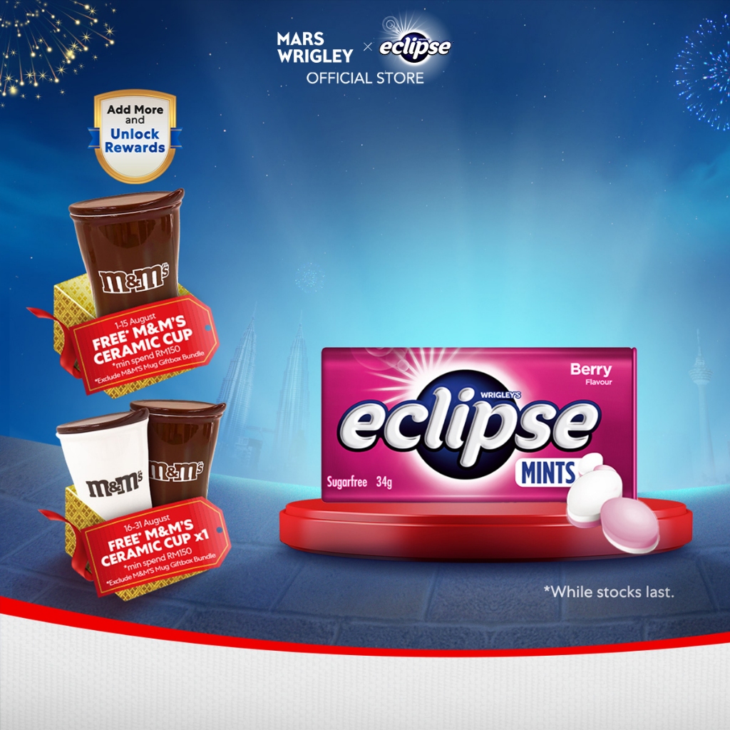 [Bundle Promo -20%] Eclipse Mints Berry Mint Tins 35g Candy / Sugar ...