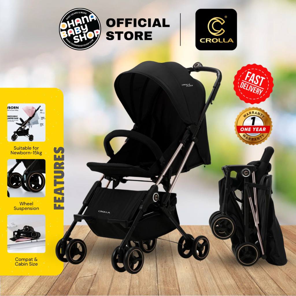 Crolla Fleex Ultra Compact Small Size Stroller | Lightweight Stroller ...