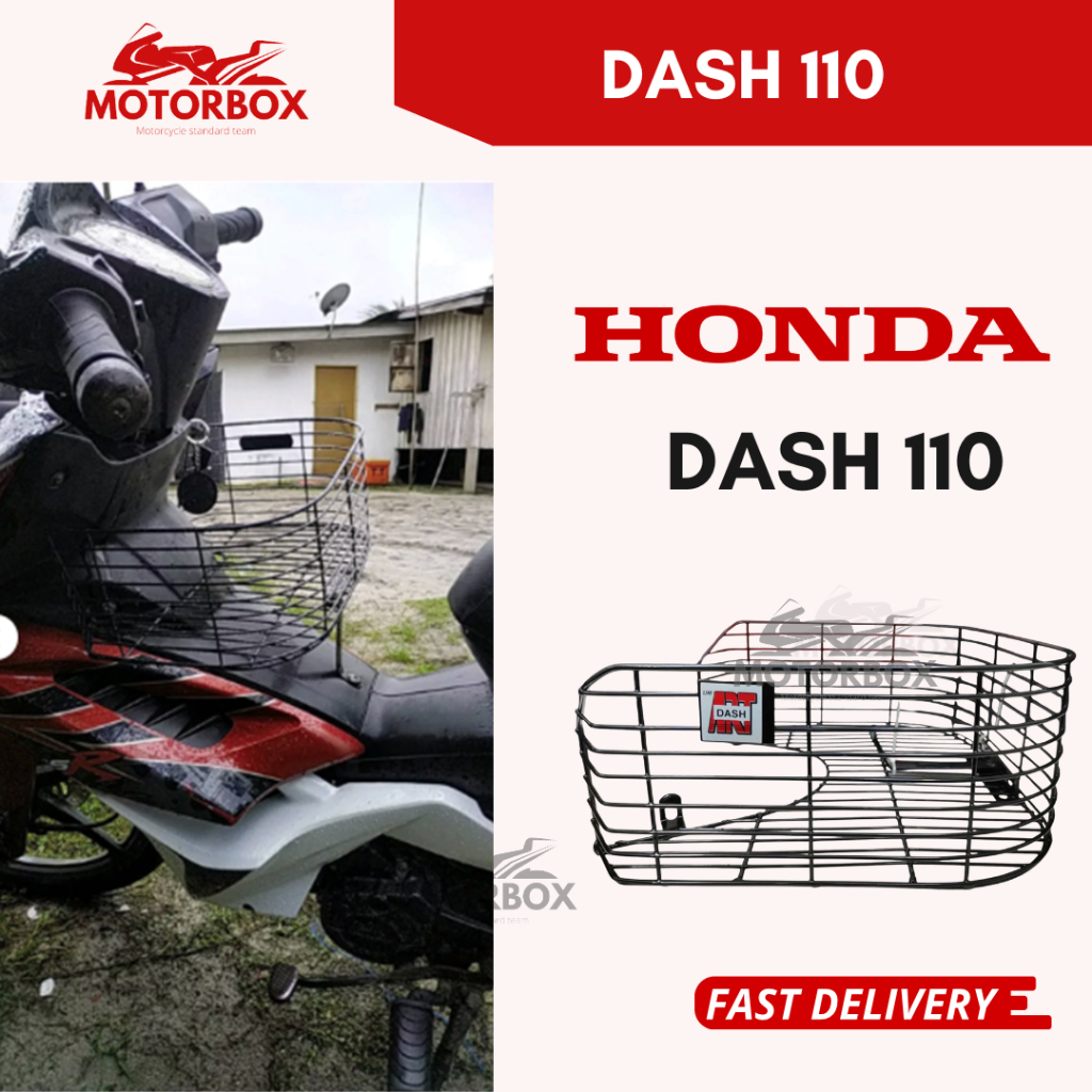 ART HONDA DASH 110 WAVE DASH LAMA V1 DASH110 DASH OLD WIRE BASKET IRON ...