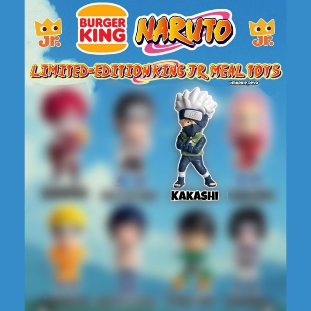 Burger King Naruto Limited Edition King Jr Meal Toys - KAKASHI | Shopee ...