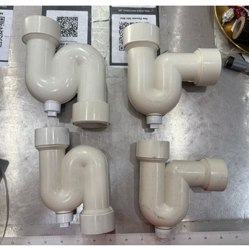 PVC BOTTLE TRAP P-TRAP S-TRAP FOR TOILET OR KITCHEN SINK BASIN USE ...