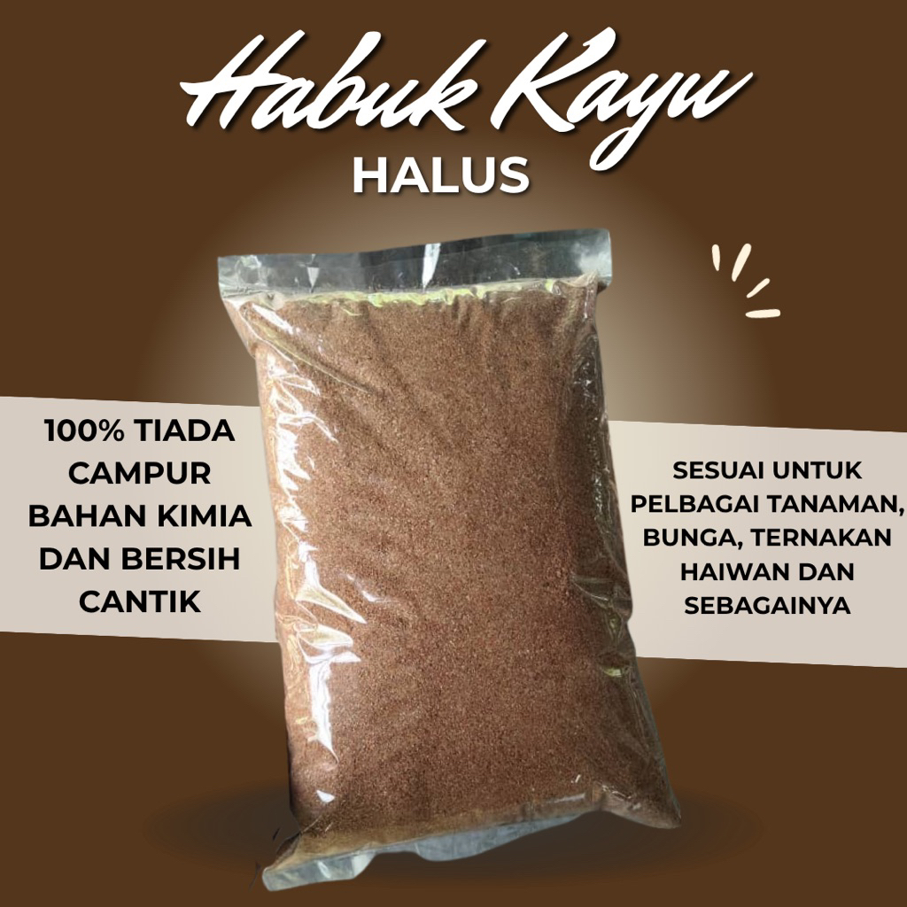 1KG HABUK KAYU HALUS SESUAI TANAMAN CAMPUR BAJA & TERNAKAN HABUK CANTIK ...