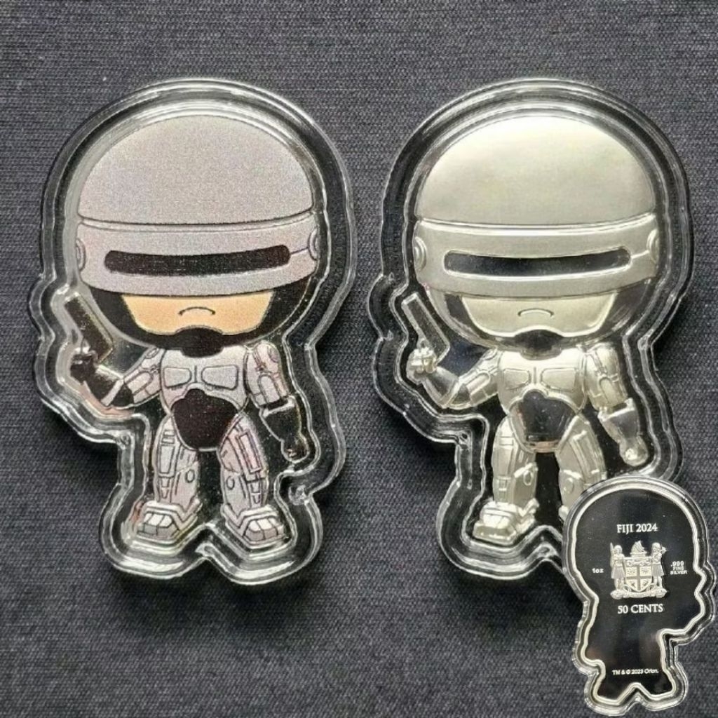 [Rare & Collectible] 2024 1 oz Fiji Robocop 999 Silver Shaped Proof ...