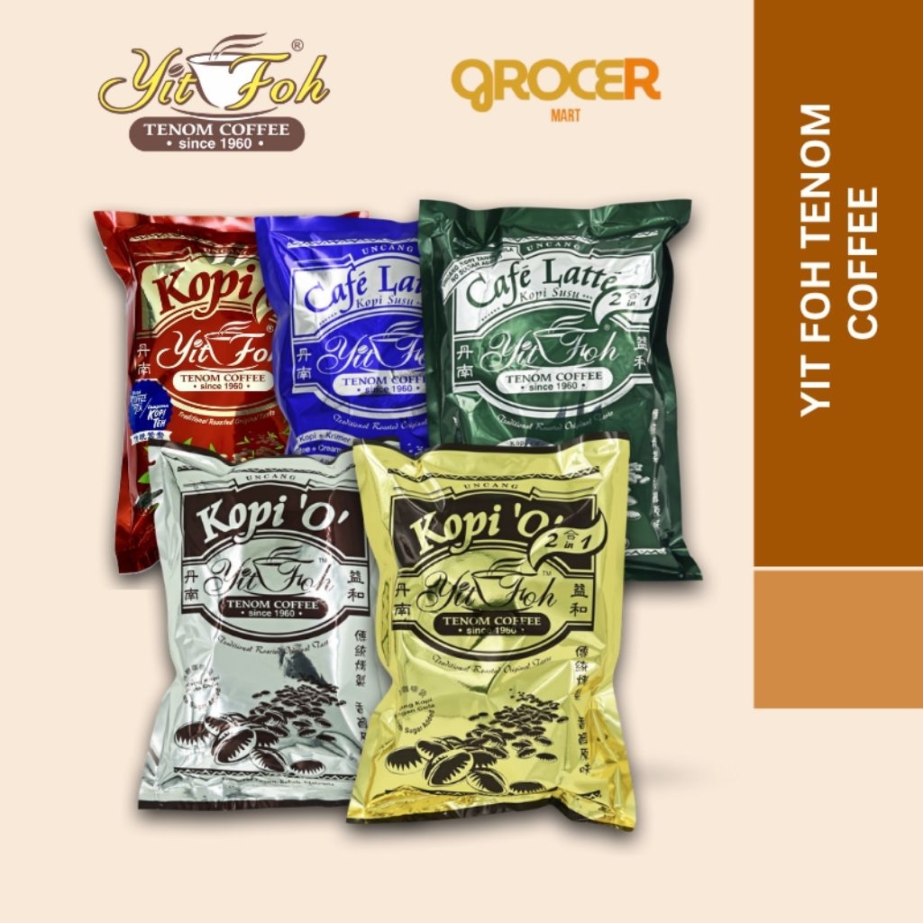 YIT FOH TENOM COFFEE Kopi O' Tanpa Gula | Kopi O Dengan Gula | Kopi ...