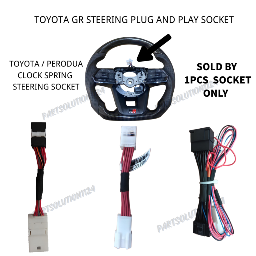 TOYOTA GR STEERING PLUG AND PLAY SOCKET | Shopee Malaysia
