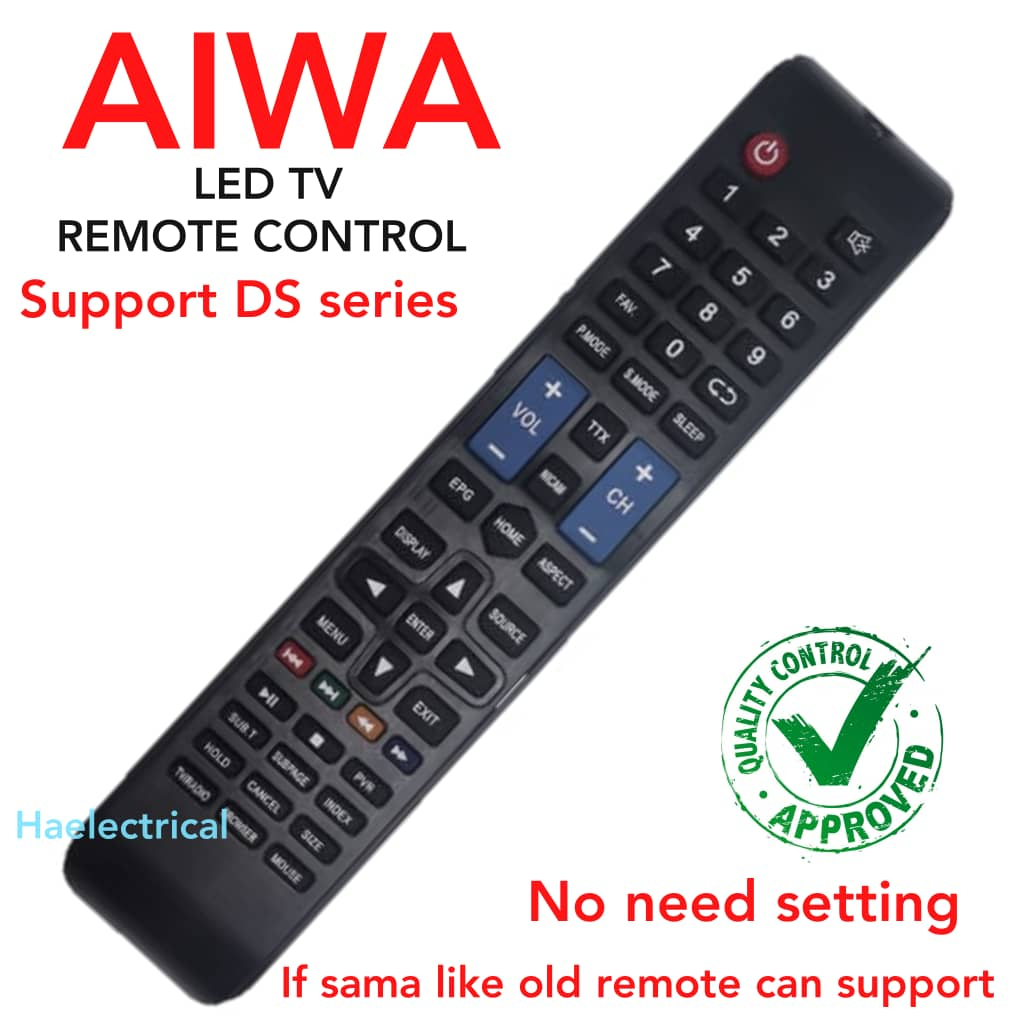 AIWA TV Remote Control AIWA DS Series For Replacement JU50DS300S ...