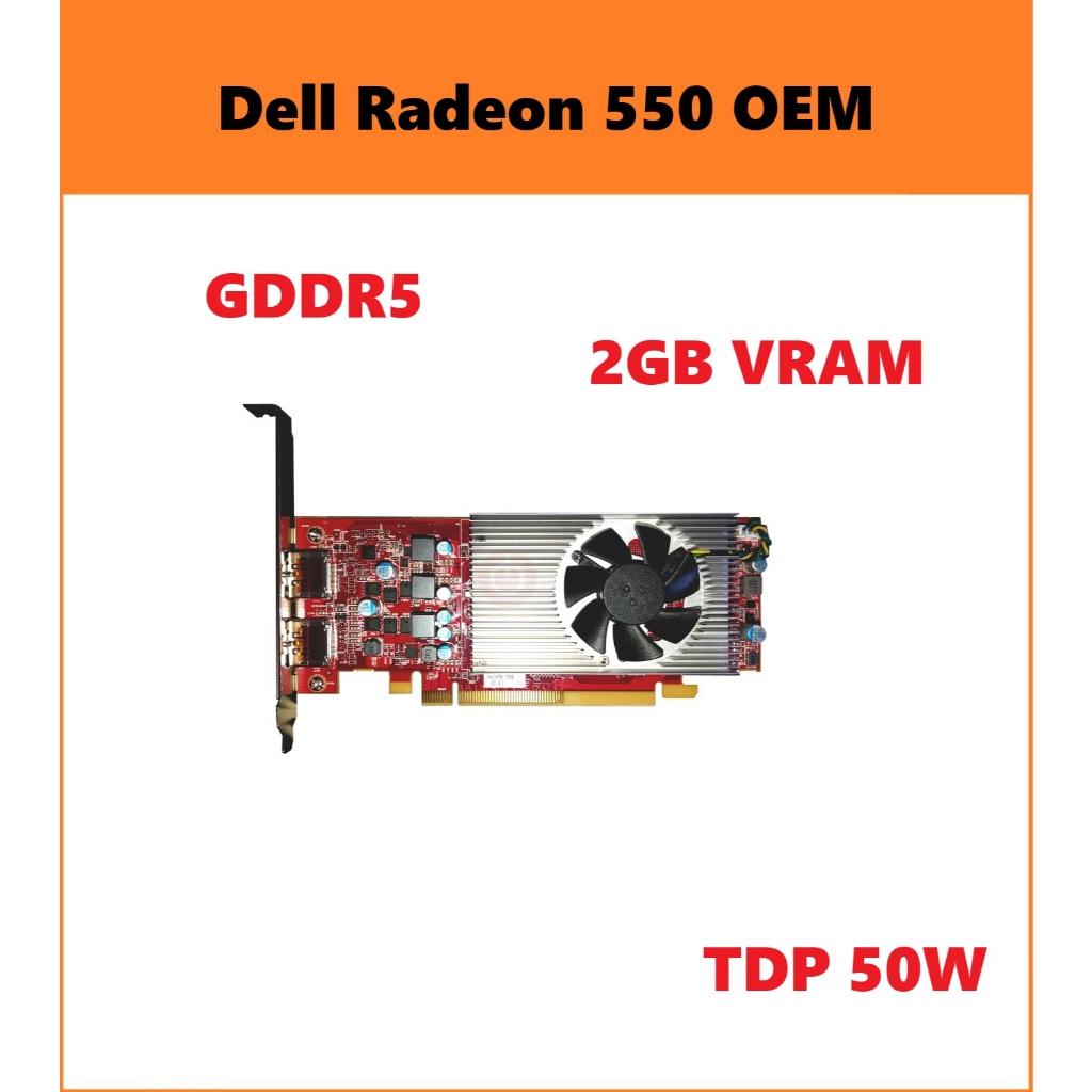 AMD RADEON 550 2GB OEM GRAPHICS CARD (REFURBISHED) | Shopee Malaysia