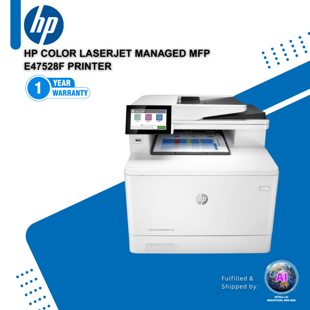 HP Color LaserJet Managed MFP E47528f PRINTER | Shopee Malaysia