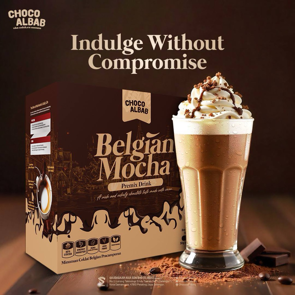 [READY STOCK] Belgian Mocha Original By Choco Albab | Shopee Malaysia