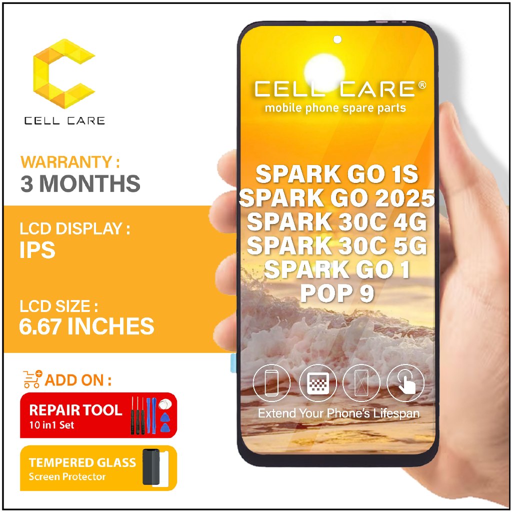 LCD For Tecno SPARK GO 1S / GO 1 / GO 2025 / SPARK 30C 4G 5G / 30 5G ...