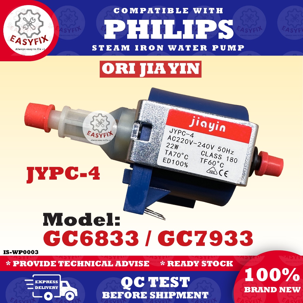 (JYPC-4) STEAM IRON WATER PUMP FOR PHILIPS GC6833 / GC7933 GC-6833 GC ...
