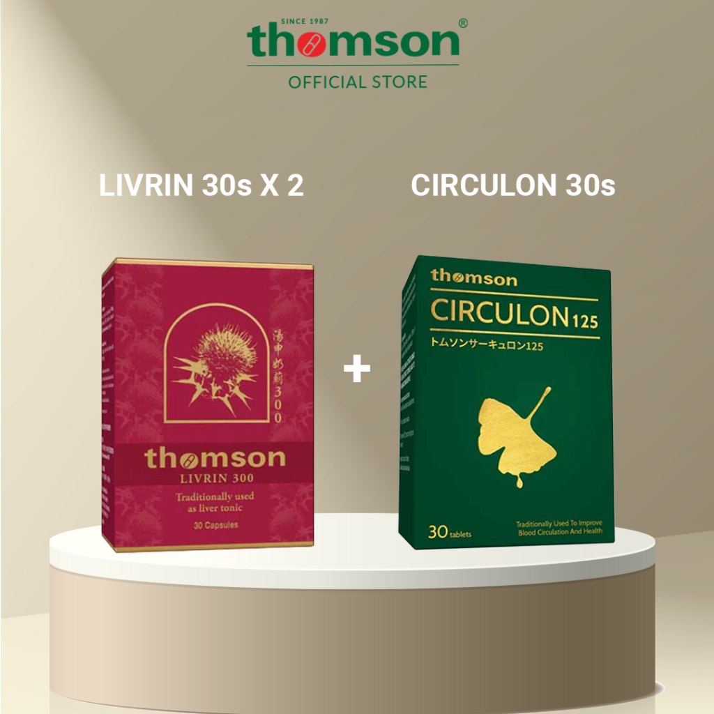Thomson Livrin (30 capsules x 2) + Circulon 125mg (30 tablets) | Shopee ...
