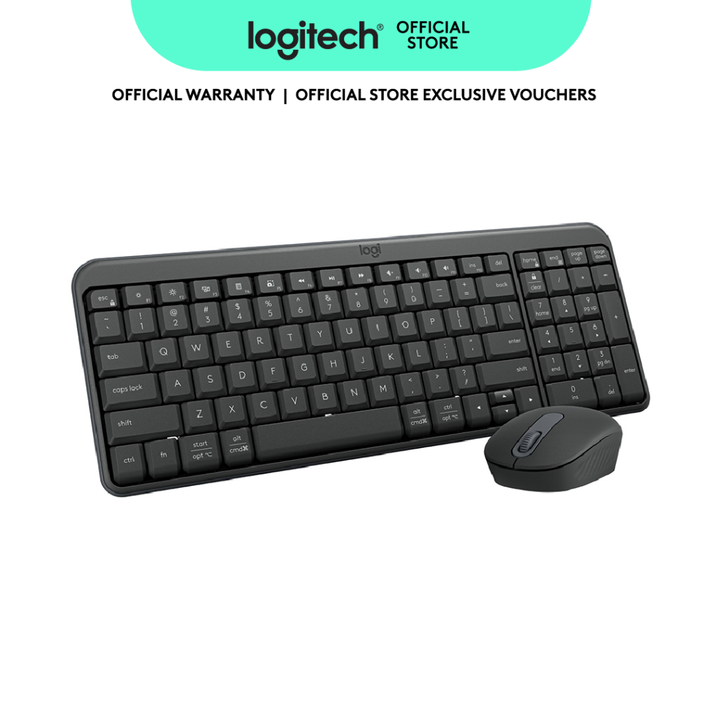 Logitech Mk250 Bluetooth Wireless Mouse And Keyboard Combo Fast And Easy Connectivity Compact
