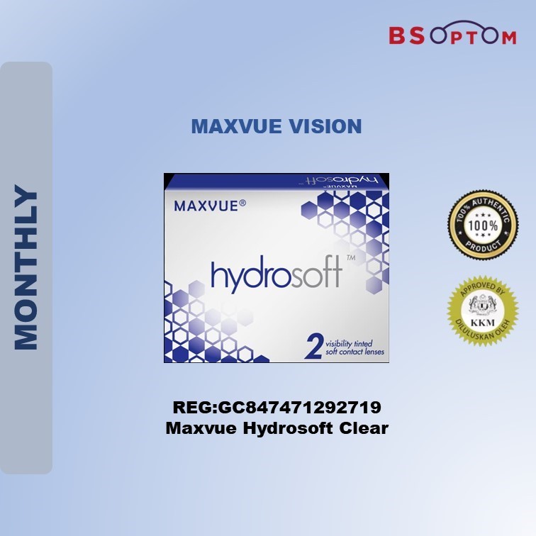 MAXVUE Hydrosoft Monthly Clear Contact Lenses (2pcs) | Shopee Malaysia
