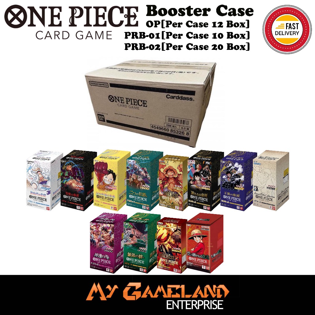 One Piece TCG Booster Box Case OP-13 / PRB-02 / OP-12 / OP-11 / EB-02 ...