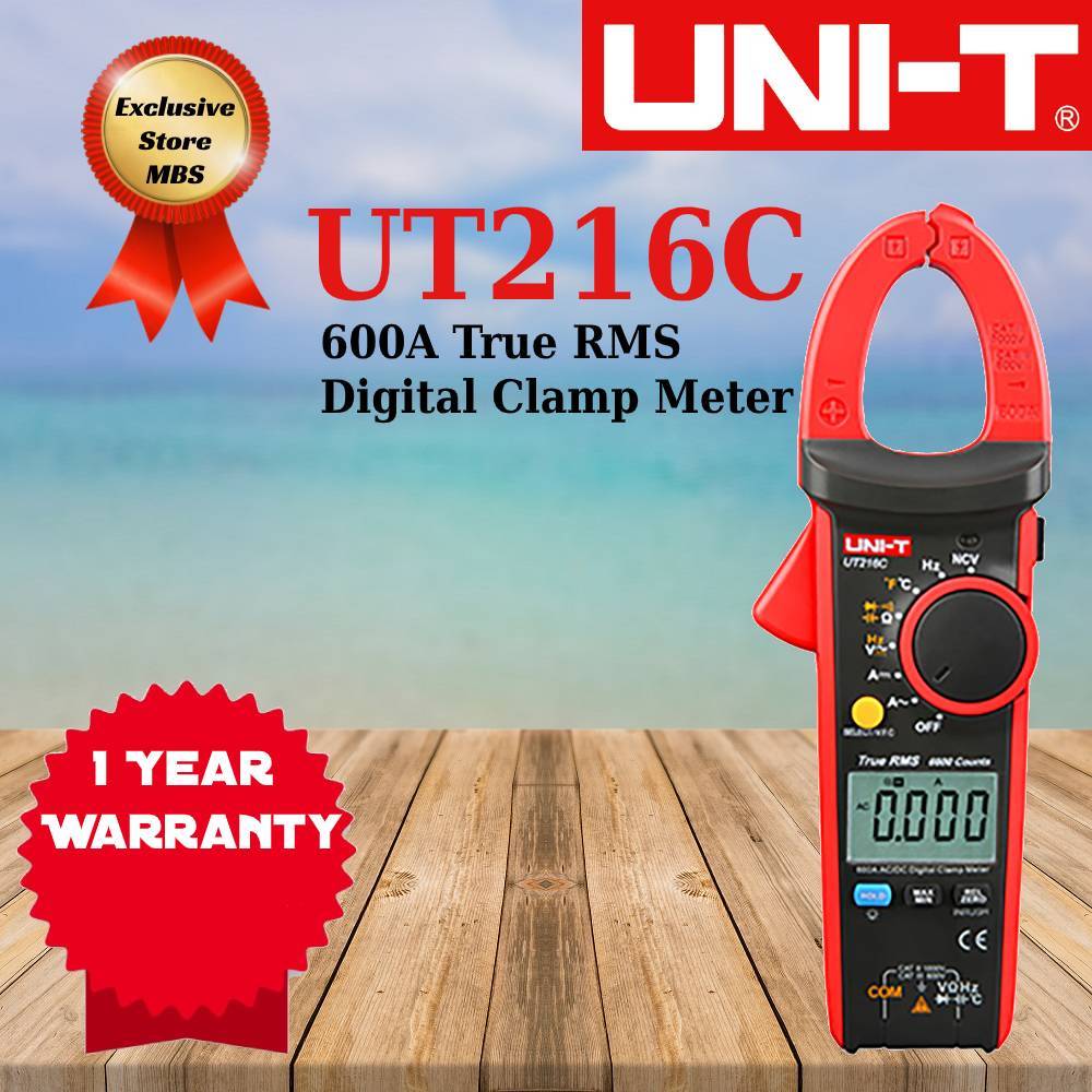 UNI-T UT216C 600A True RMS Digital Clamp Meter | Shopee Malaysia