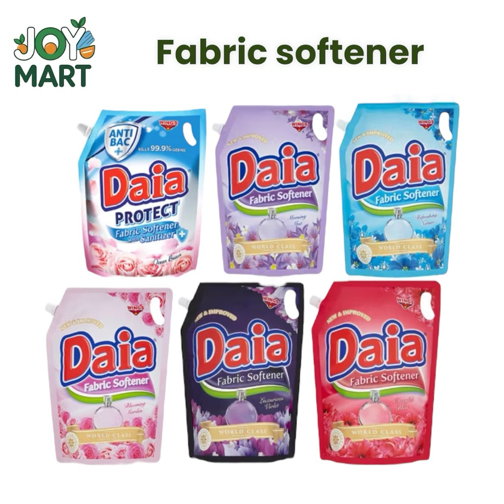 Daia Fabric Softener Refill Pack Pelembut Pakaian 800ml or 1.6L ...
