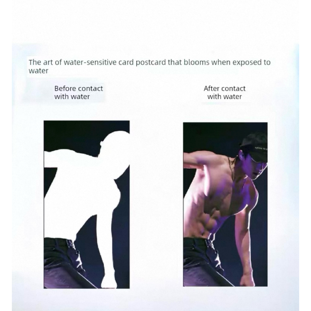 WATER SENSITIVE CARD | WATER SENSITIVE PHOTOCARD | WATER ACTIVATED ...