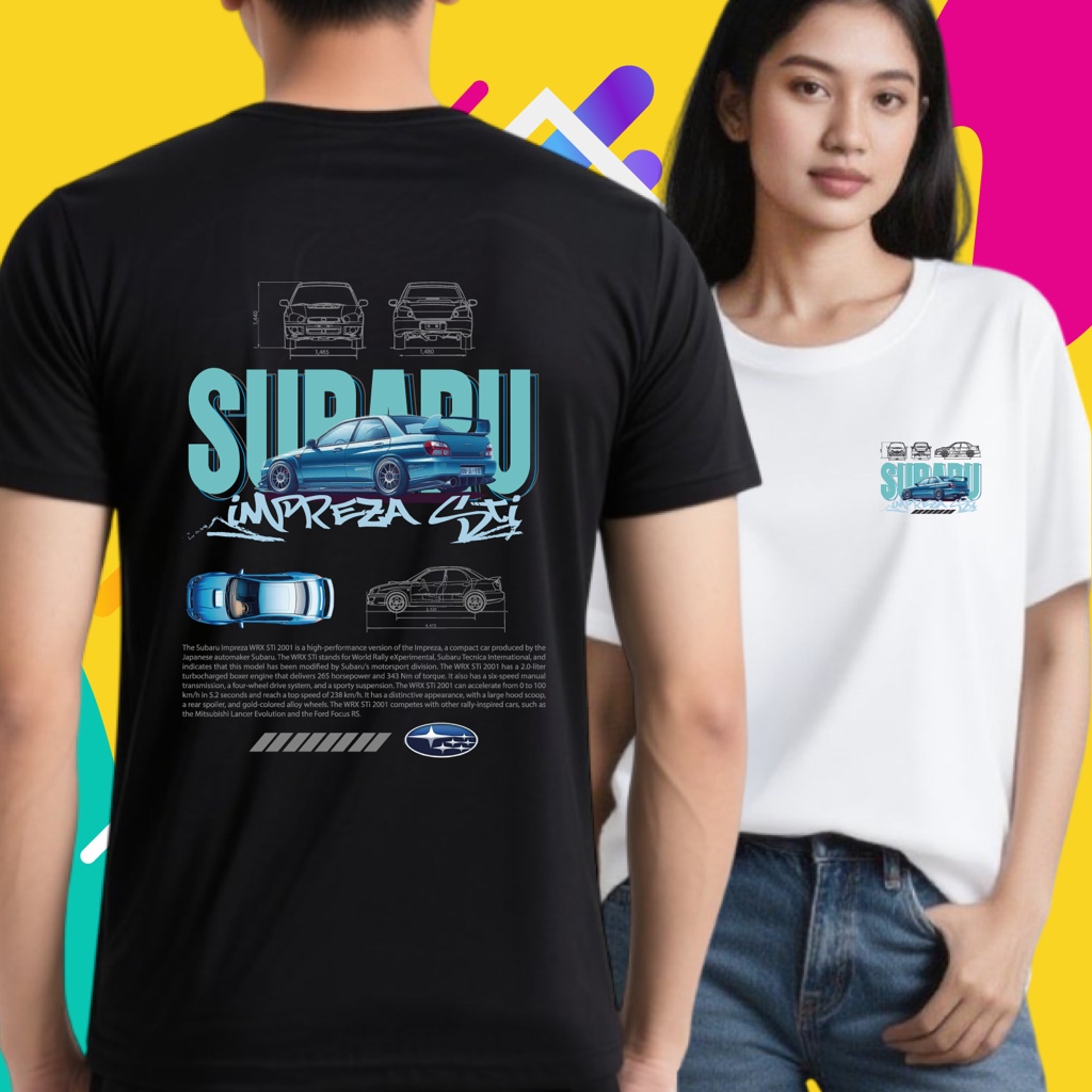 Ready Stock!Microfiber Shirt Subaru Impreza WRX STI Round Neck,Quick ...
