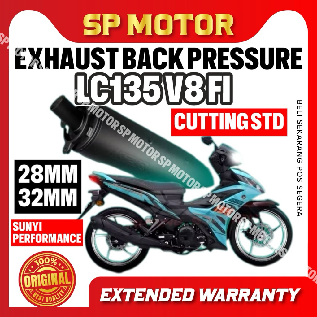 KZR PCO BACK PRESSURE EXHAUST 28MM 32MM Y16 LC135 V8 LCV8 LC135 V8 FI ...