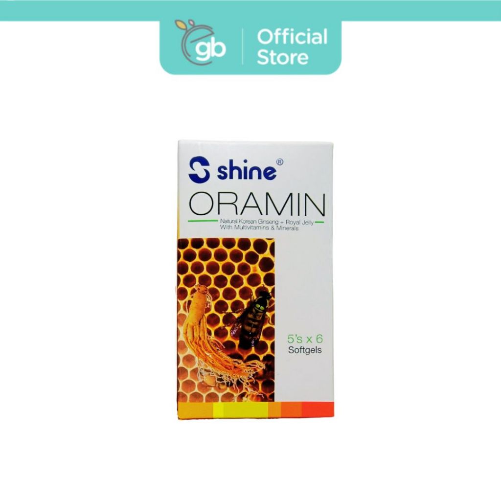 Shine Oramin Multivitamin Softgel Korean Ginseng and Royal Jelly Energy ...