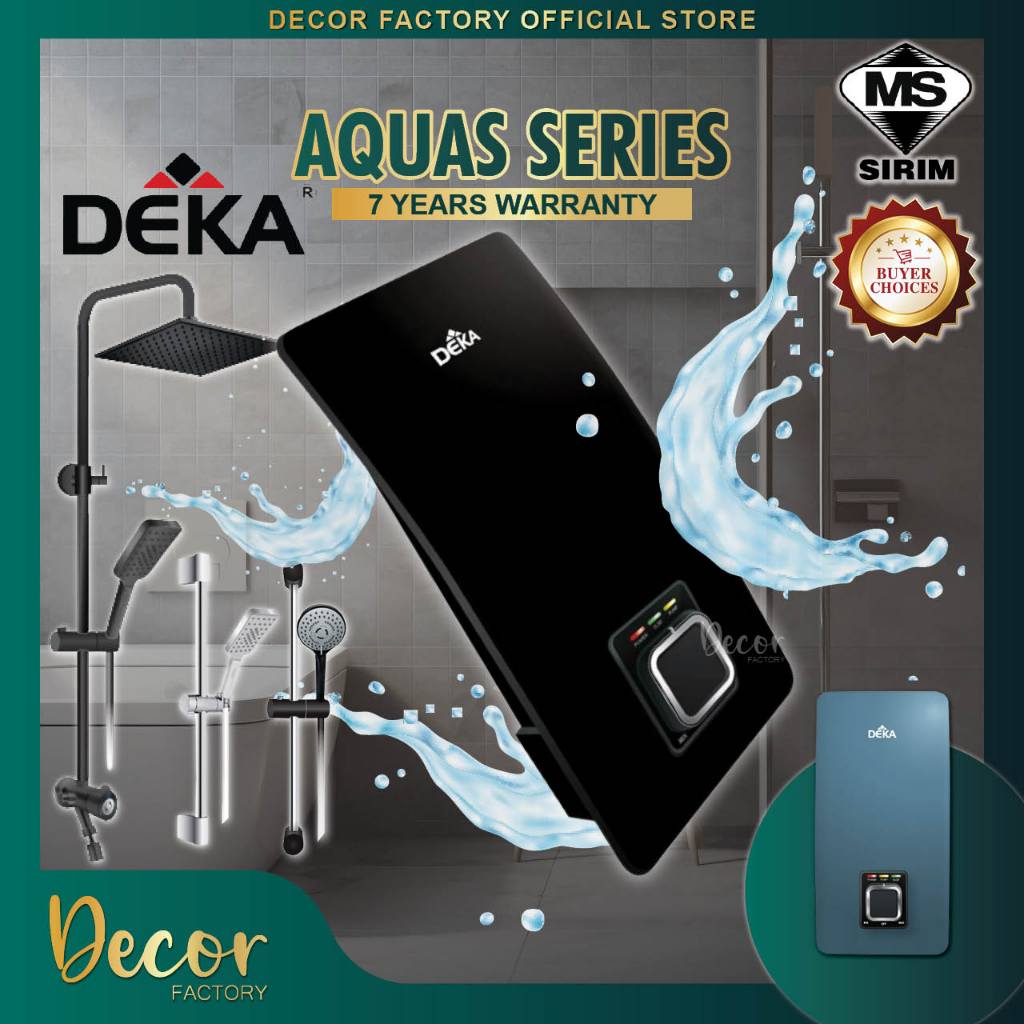 DEKA AQUAS SERIES Water Heater FANZO GLORY SERIES Water Heater With ...
