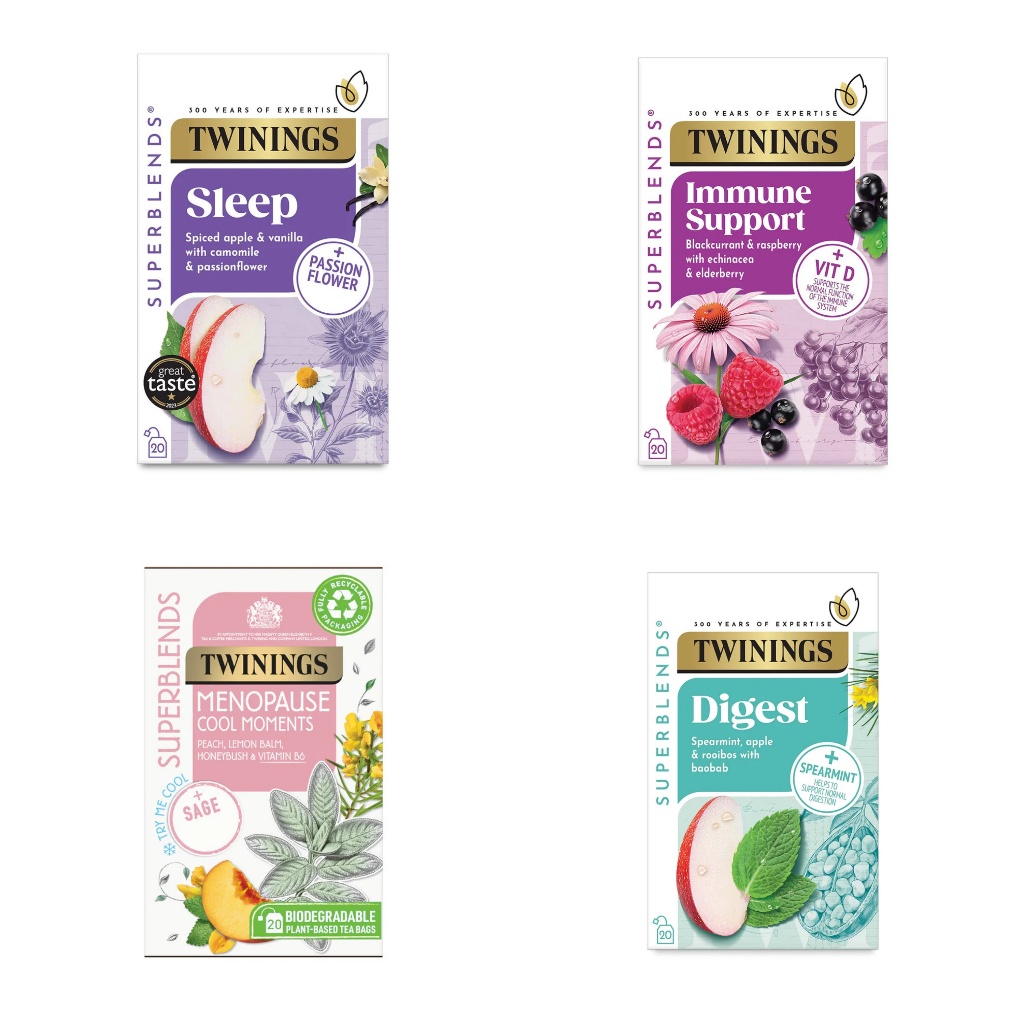 Twinings Superblends Tea - Sleep / Tumeric / Matcha / Detox / Defence ...