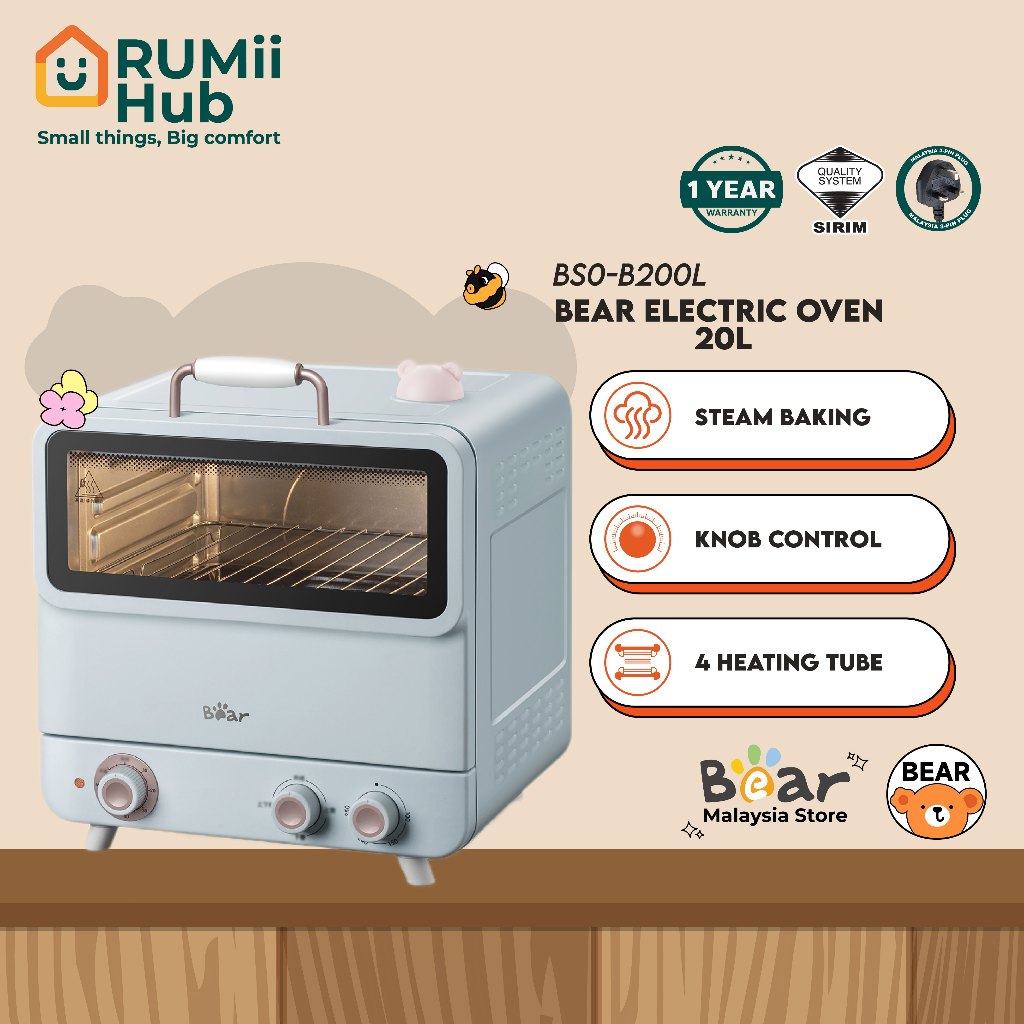 RUMii 🏠 Bear BSO-B200L 20L Steam Oven Household Automatic ...