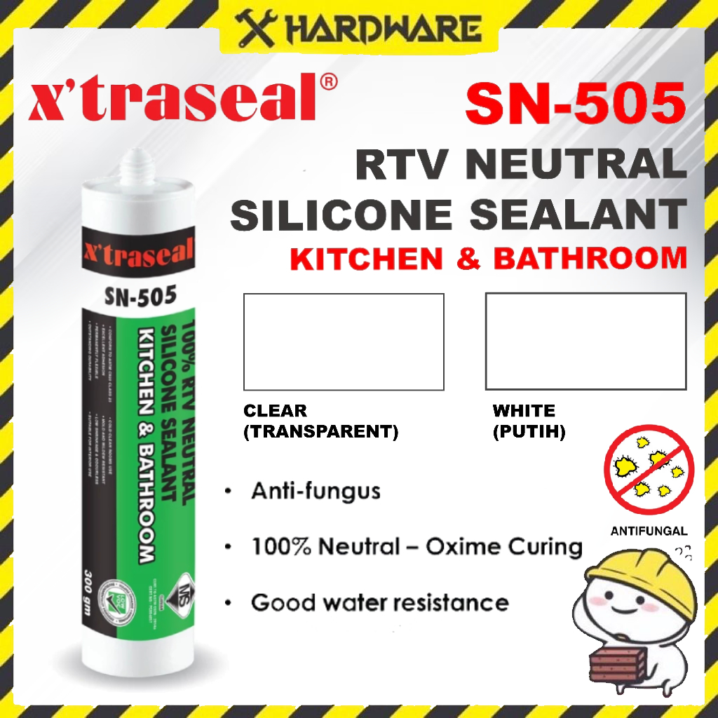 SN505 X-traseal Antifungal Silicone/Xtraseal SN-505 Kitchen bathroom ...