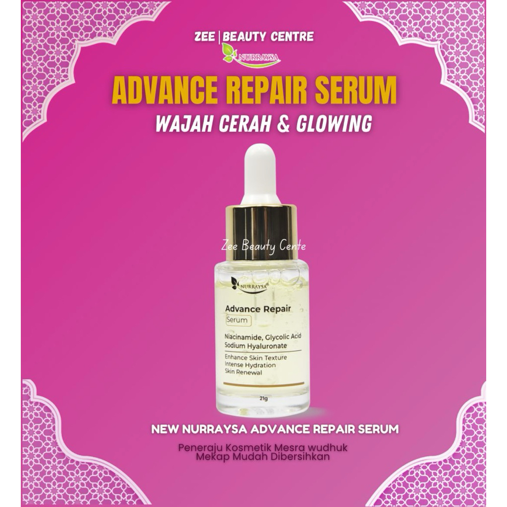 NURRAYSA advance repair serum cerahkan lembapkan kulit kusam tona tak ...