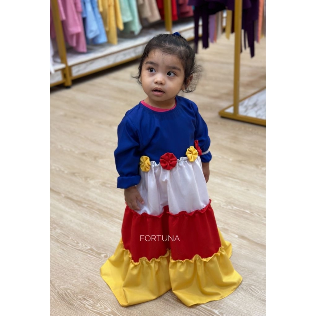 Dress Jalur Gemilang Kanak Kanak I Baju Merdeka Budak Perempuan I ...
