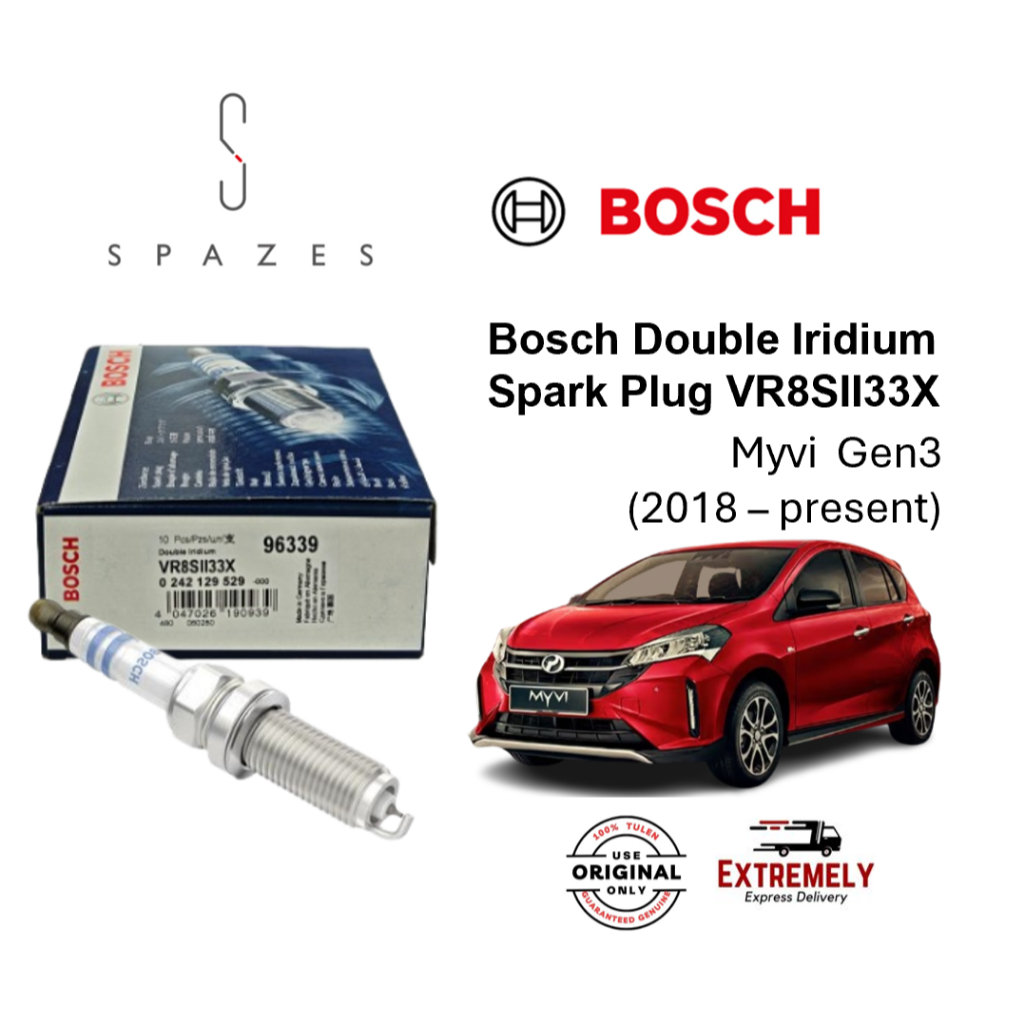 Myvi Spark Plug D20N Double Iridium Bosch Spark Plug Myvi 3rd Gen ...