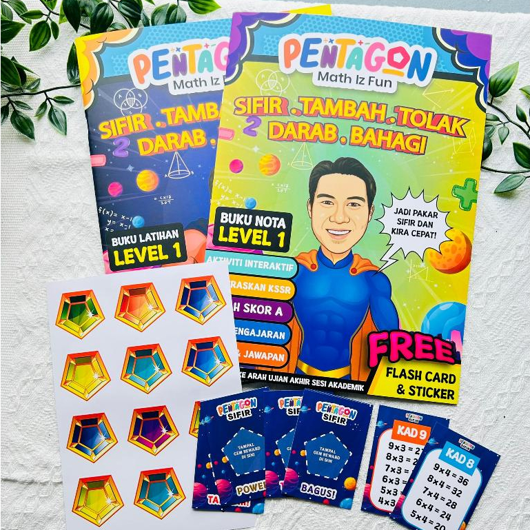 PENTAGON Math Iz Fun Level 1 – Hafal Sifir, Tambah, Tolak, Darab ...