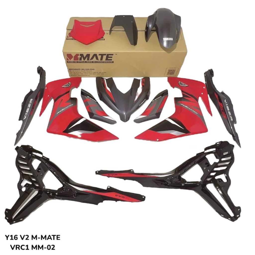 MMATE # YAMAHA Y16 V2 ABS / Y 16 V2 ABS / Y16 ABS COVER SET(STICKER ...