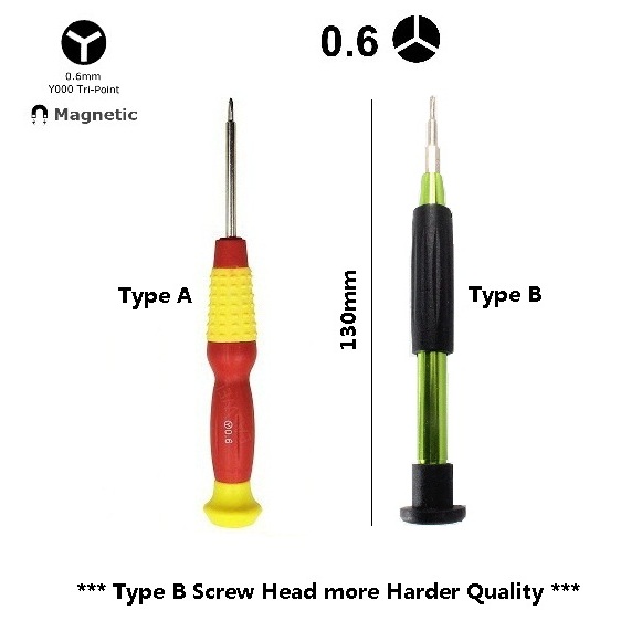 Screwdriver Y 0.6mm / Y000 / 0.6Y Tri Wing Tri-Point Y Tip Repair Tools ...