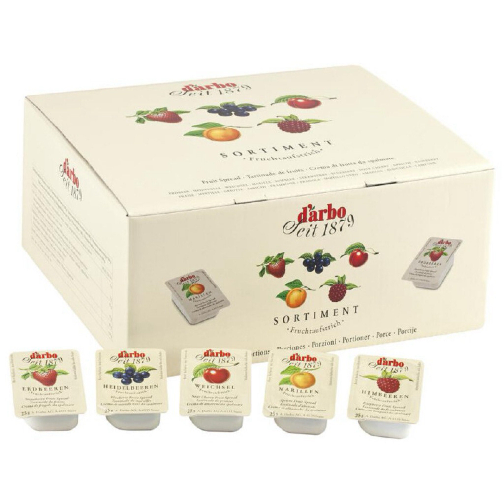Darbo Fruit Jam / Mini Portion Fruit Spread 14g / Strawberry Jam ...