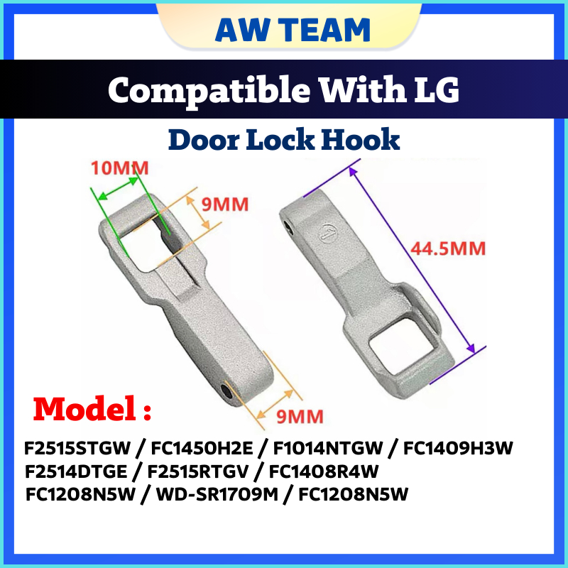 Compatible LG Door Lock Hook FC1208N5W / FC1409H3W / F1014NTGW ...
