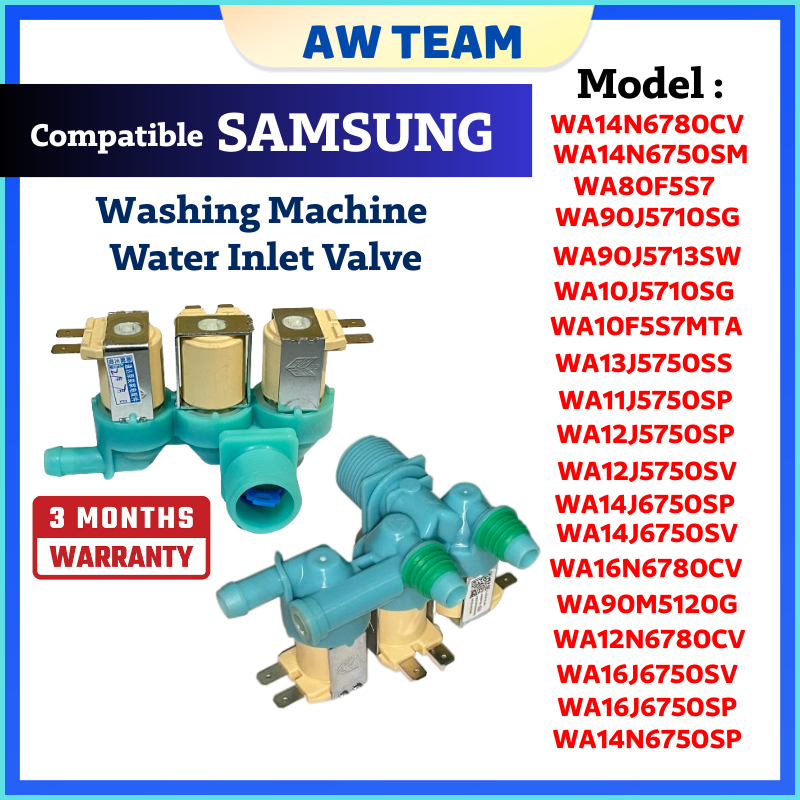 Compatible SAMSUNG Washing Machine Water Inlet Valve Feed Valve ...