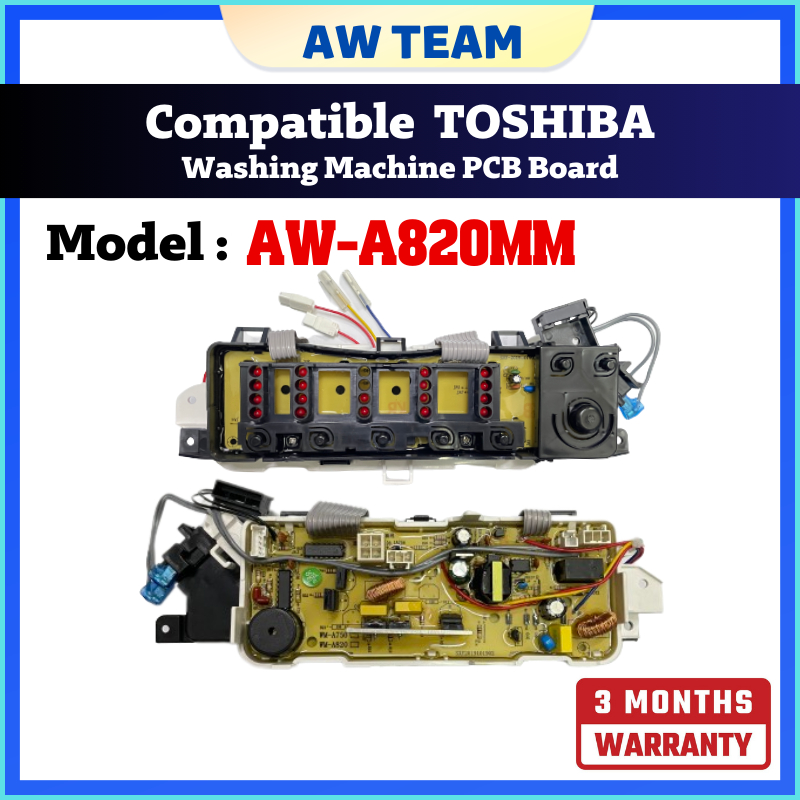 AW-A820MM Compatible TOSHIBA WASHING MACHINE PCB BOARD (CONTROL BOARD ...