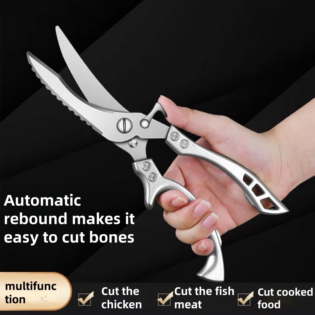 Curve Blade Bone Scissor Chicken Bone Scissor Stainless Steel Poultry ...